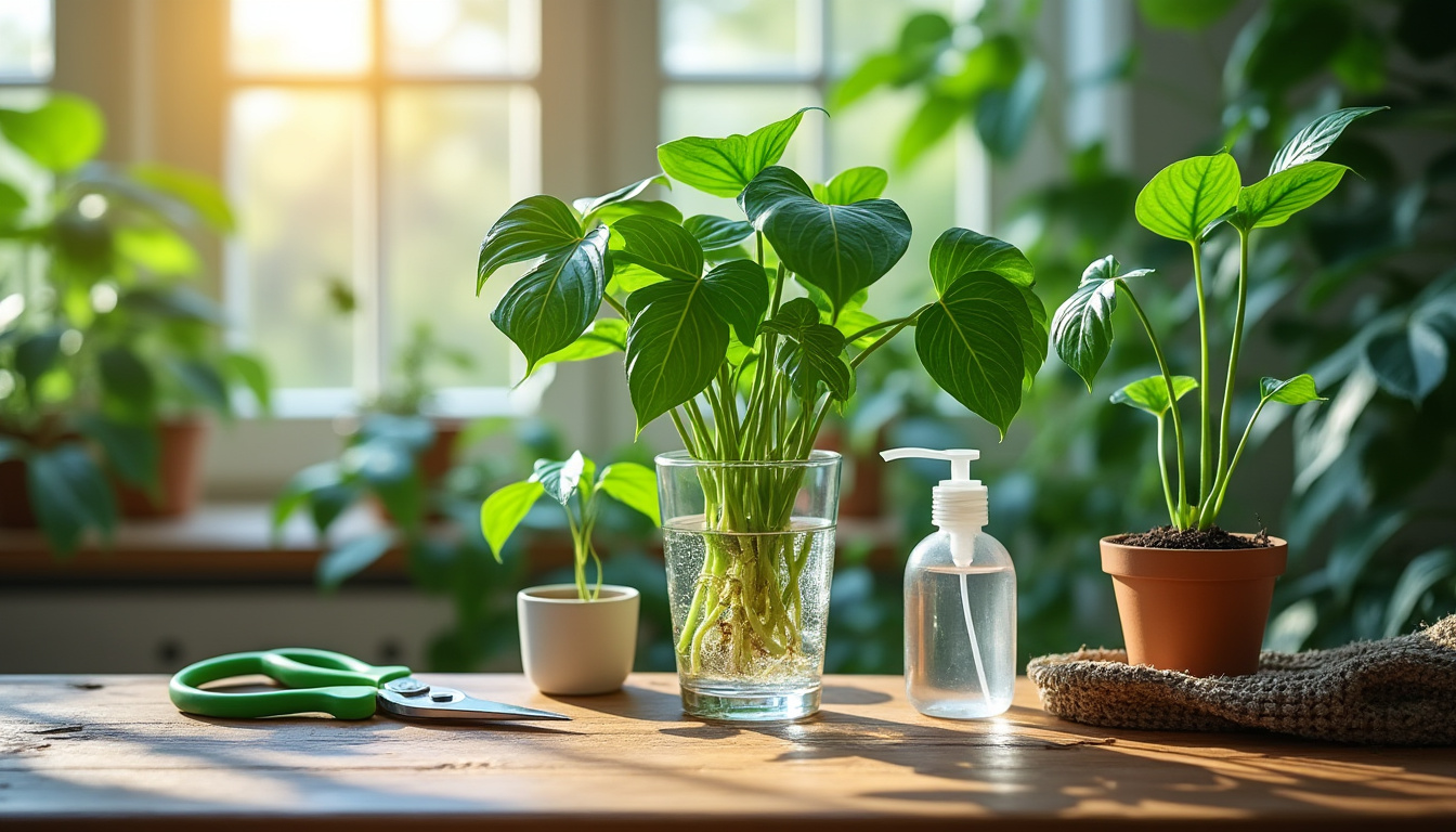 Réussir la bouture de pothos : guide pratique et astuces